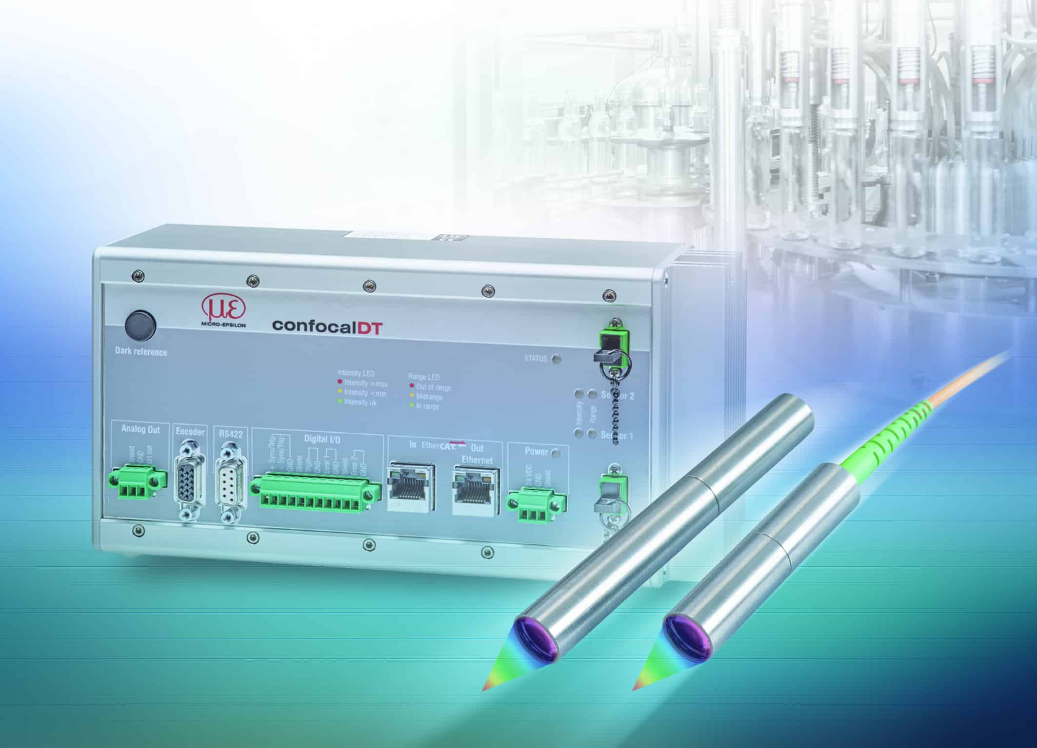 Capteur confocal compact avec haute précision pour les applications OEM ...